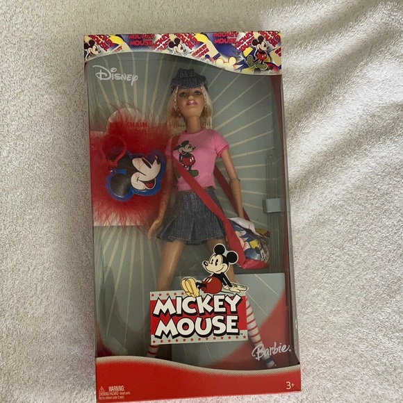 Mattel | Toys | Mickey Mouse Barbie Doll | Poshmark